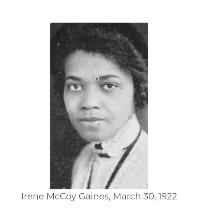 Biography of Irene McCoy Gaines - King Gram